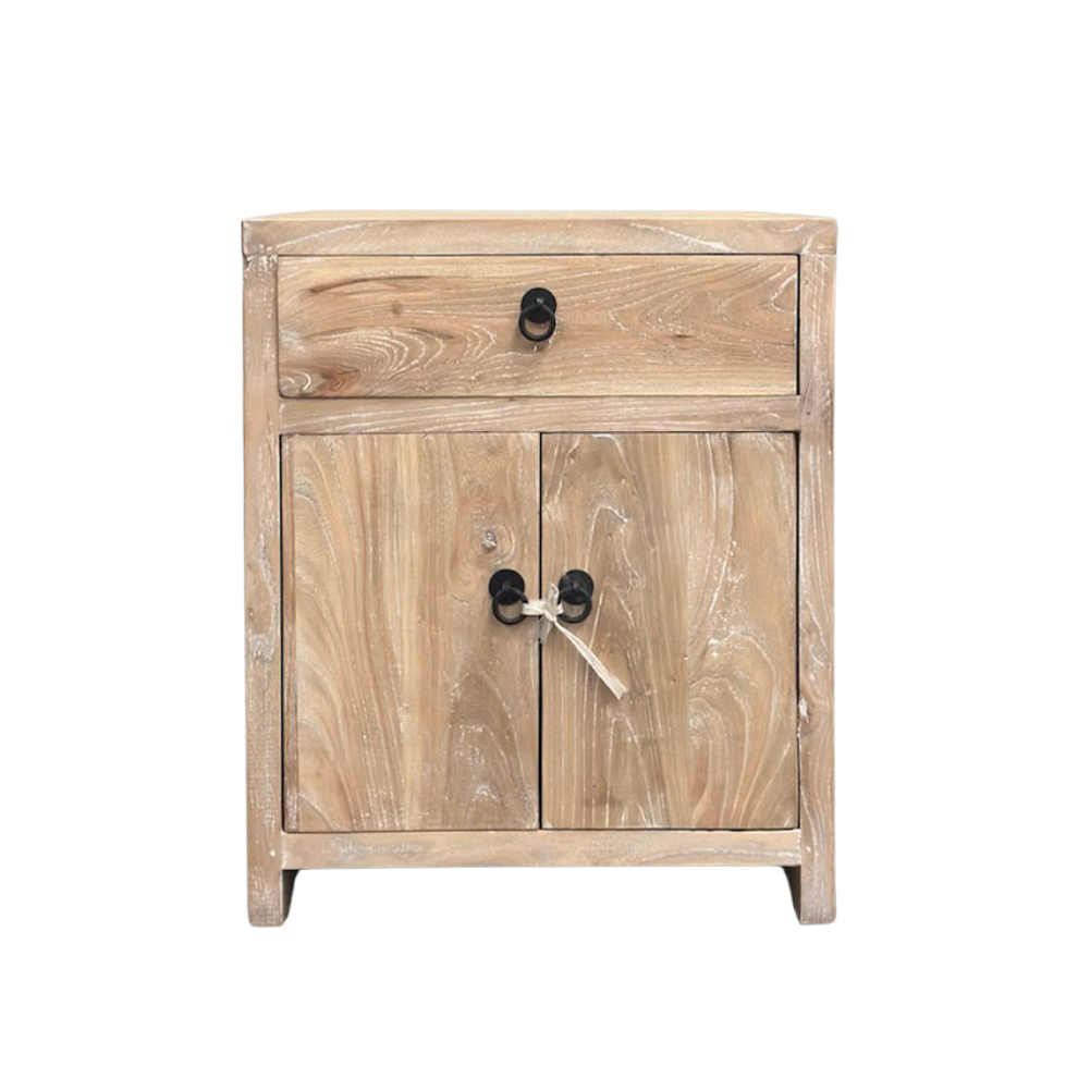 Ceruse Timber Bedside Cabinet 1 Drawer & 2 Door | B2B furniture ...